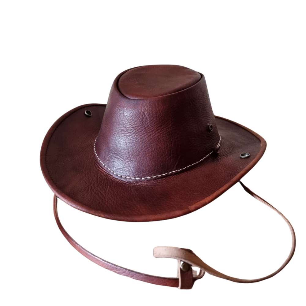 Chapeau de cowboy en cuir